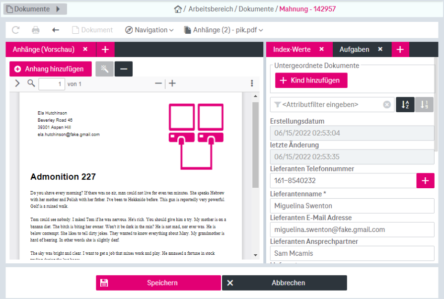 Attribute bearbeiten