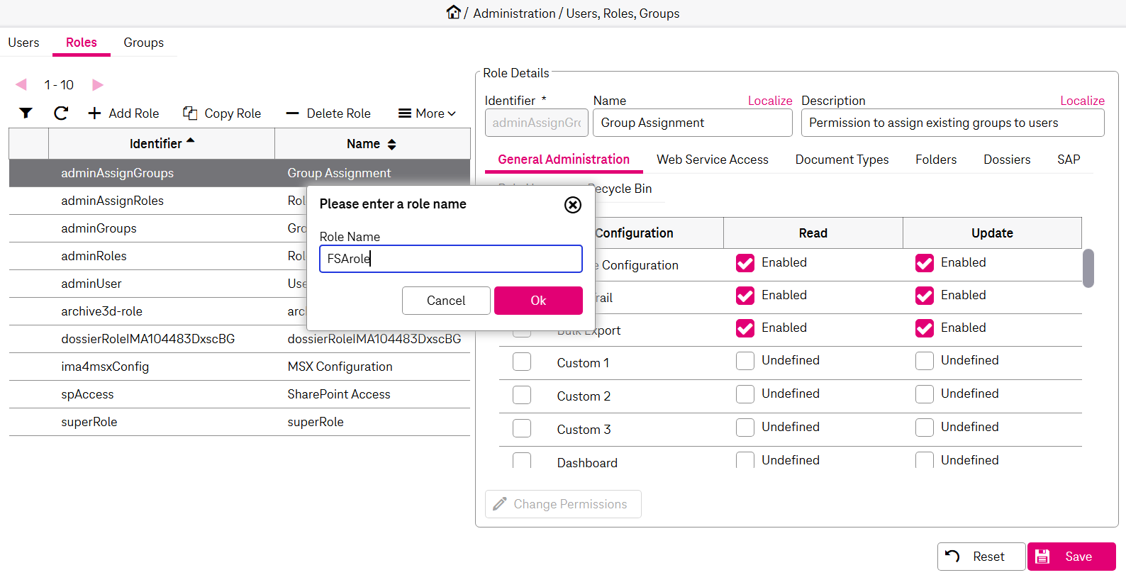 Create user accounts